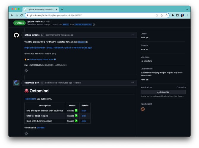 Octomind Execute · GitHub Marketplace · GitHub Octomind Execute · GitHub Marketplace · GitHub