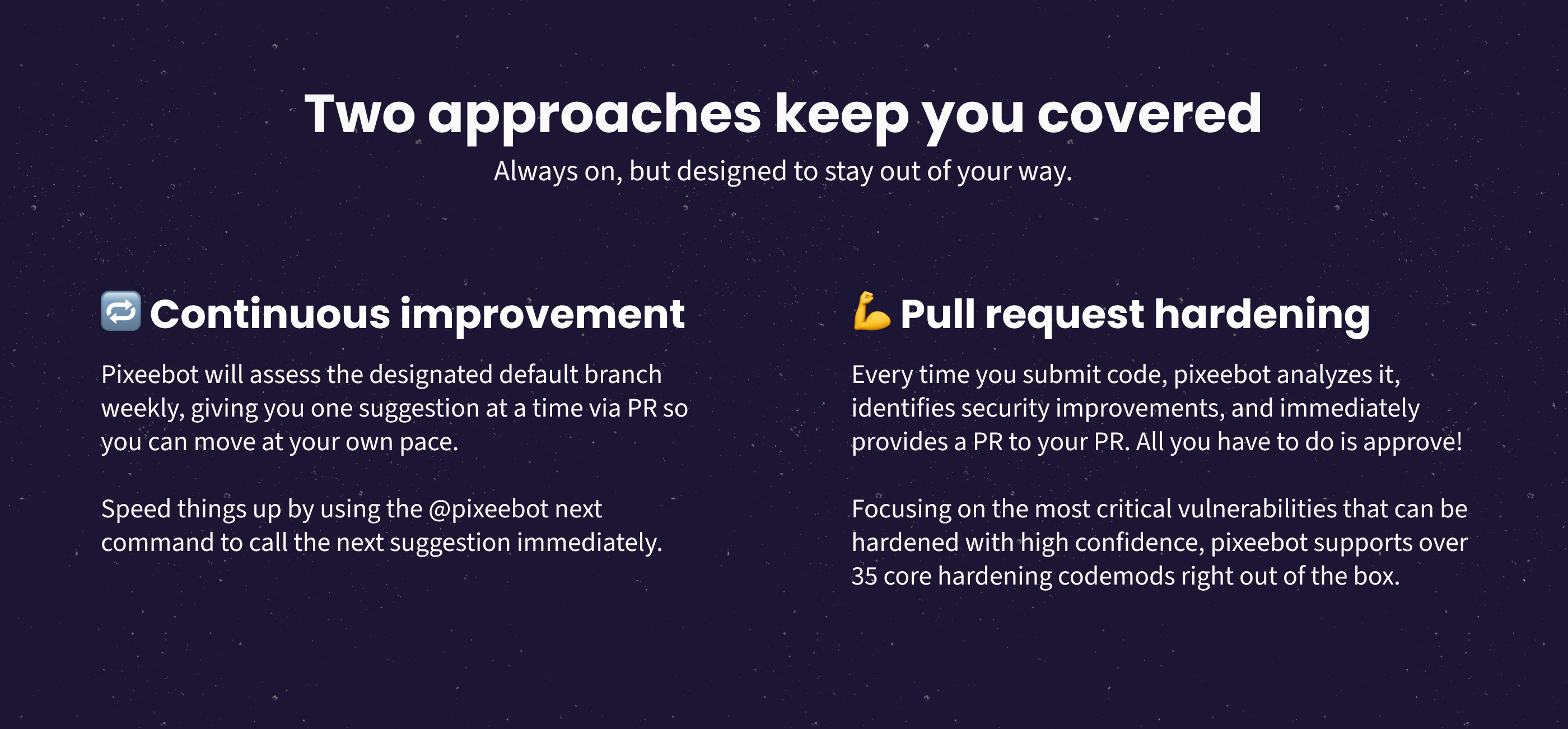 Pixeebot Automated Code Fixes · Github Marketplace · Github 