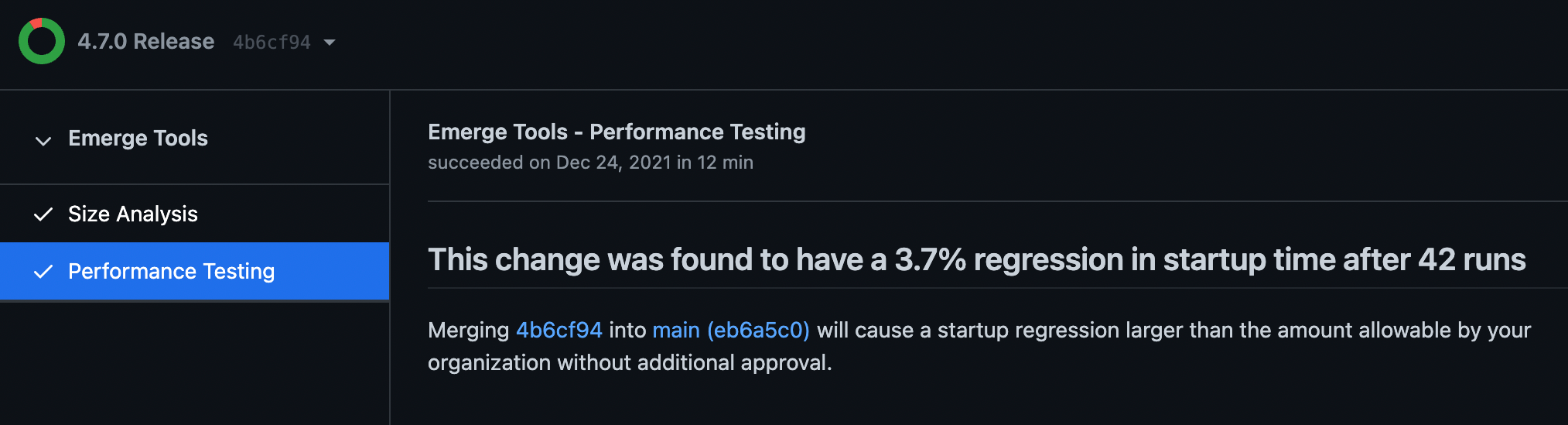 Emerge Tools · Github Marketplace · Github 